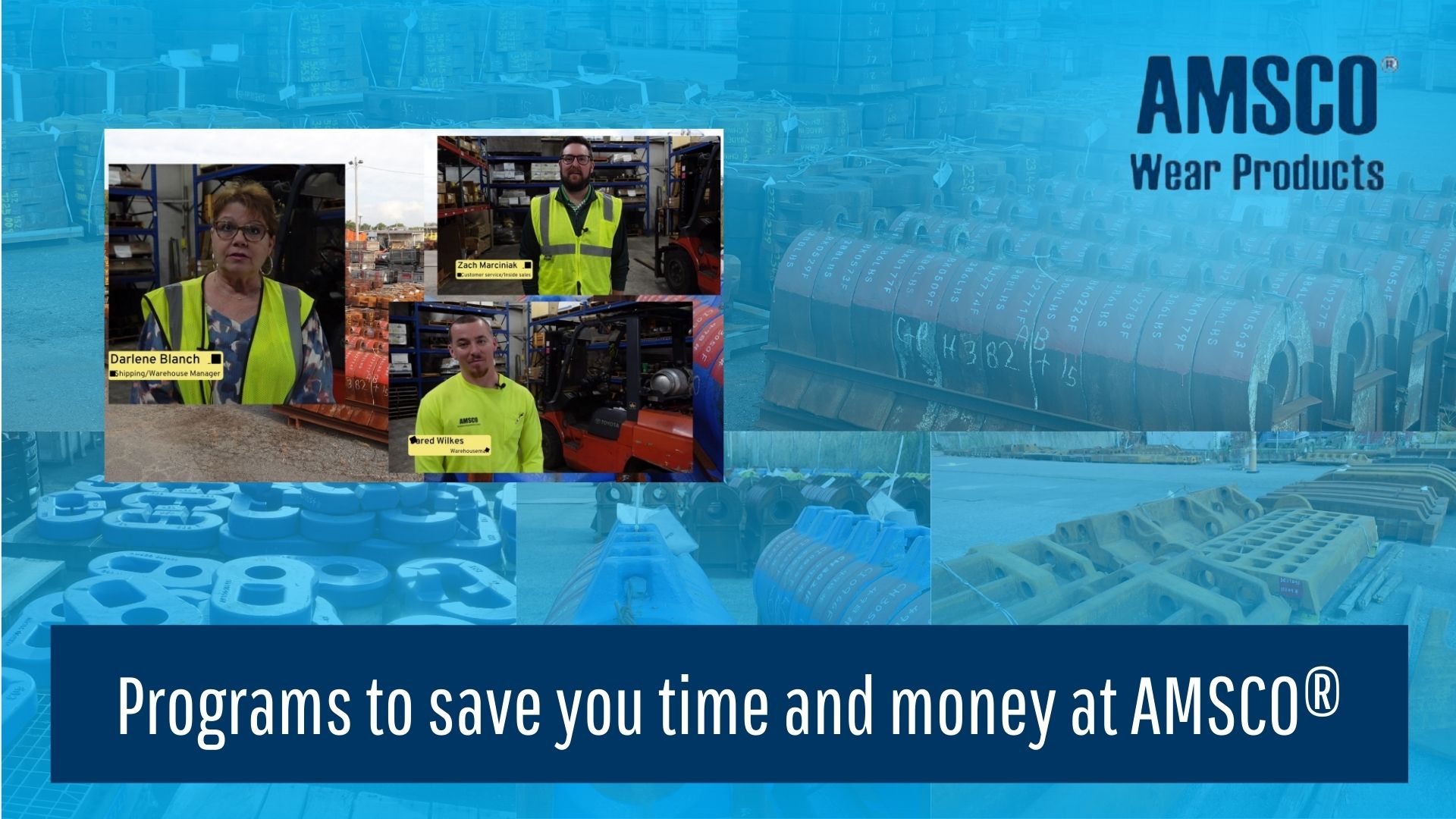 Programs to save you time and money at AMSCO® | AMSCO® Wear Products